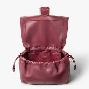 Fendi Baguette® Soft Large Dark Red Nappa Leather Bag